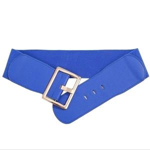 Accessories | True Blue Skinny Square Buckle Wide Width Belt | Poshmark